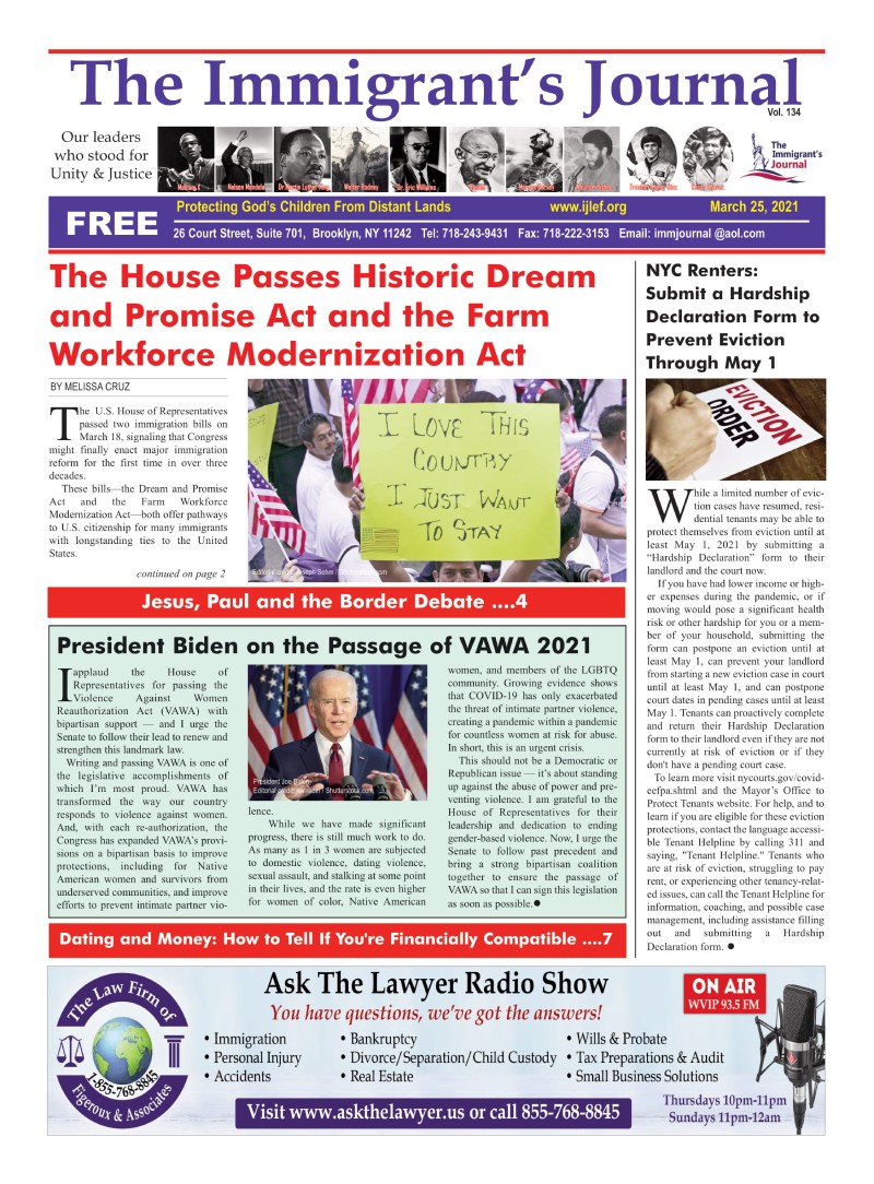The Immigrants Journal - Vol. 134 - New York Immigration Lawyer