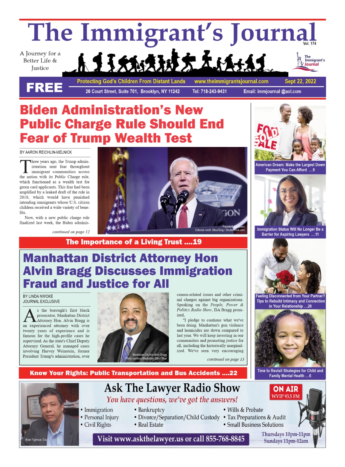 The Immigrants Journal - Vol. 174 - New York Immigration Lawyer